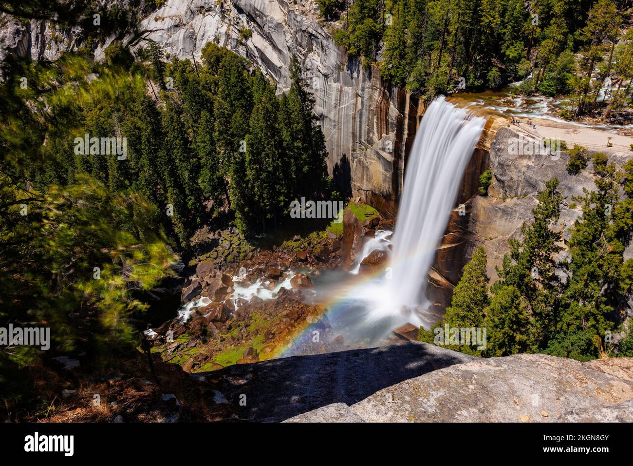 An aerial view of vernal Falls in California Stock Photo - Alamy