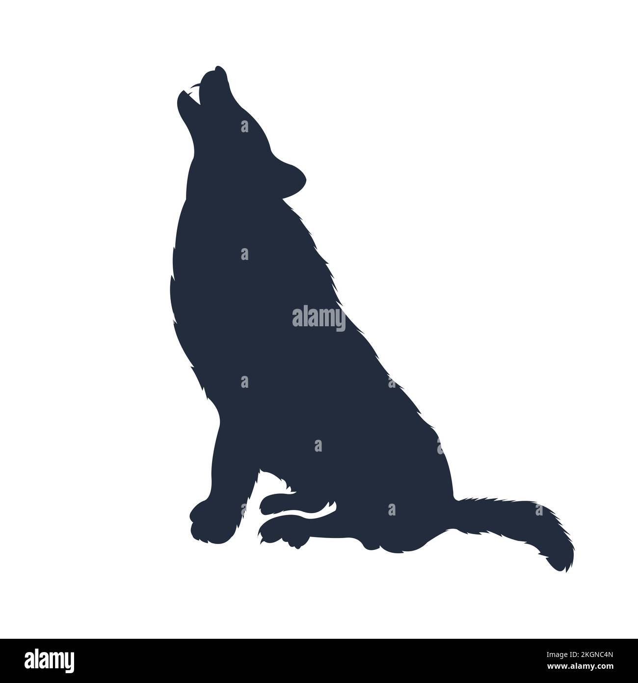 Silhouette of the wolf. Vector wolf logo. wildlife, Wild wolf ...