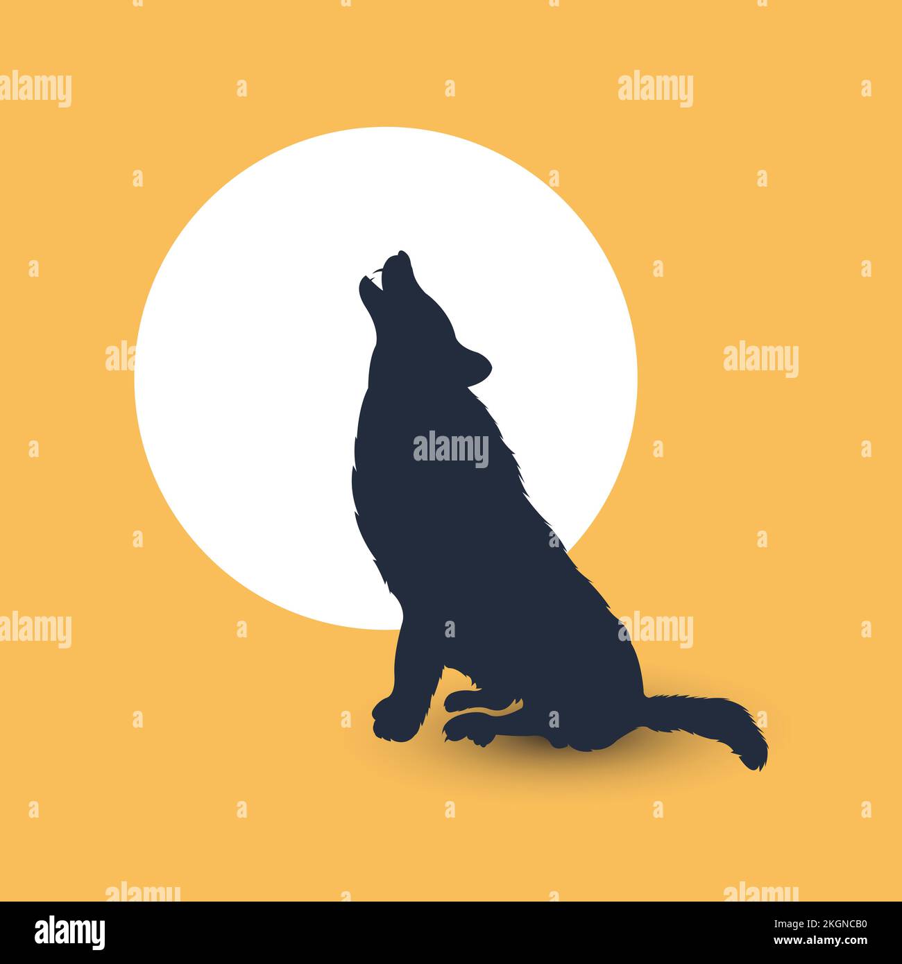 Silhouette of the wolf. Vector wolf logo. wildlife, Wild wolf ...