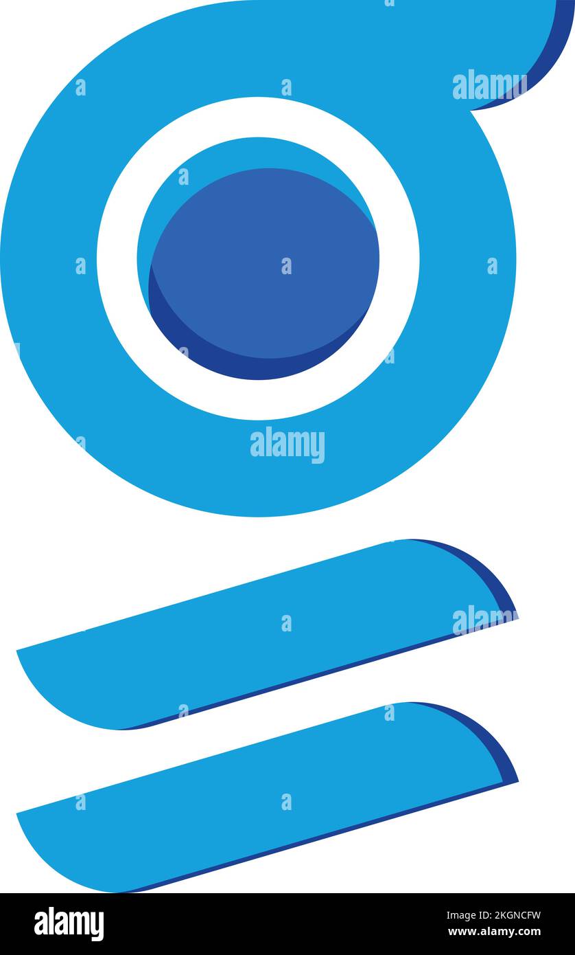 G logo with blue and purple color, G logo vector with white background ...