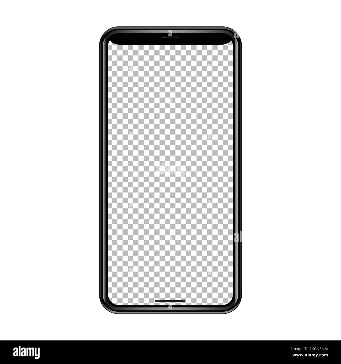 Smart Mobile phone transparent PNG mockup Stock Vector Image & Art - Alamy