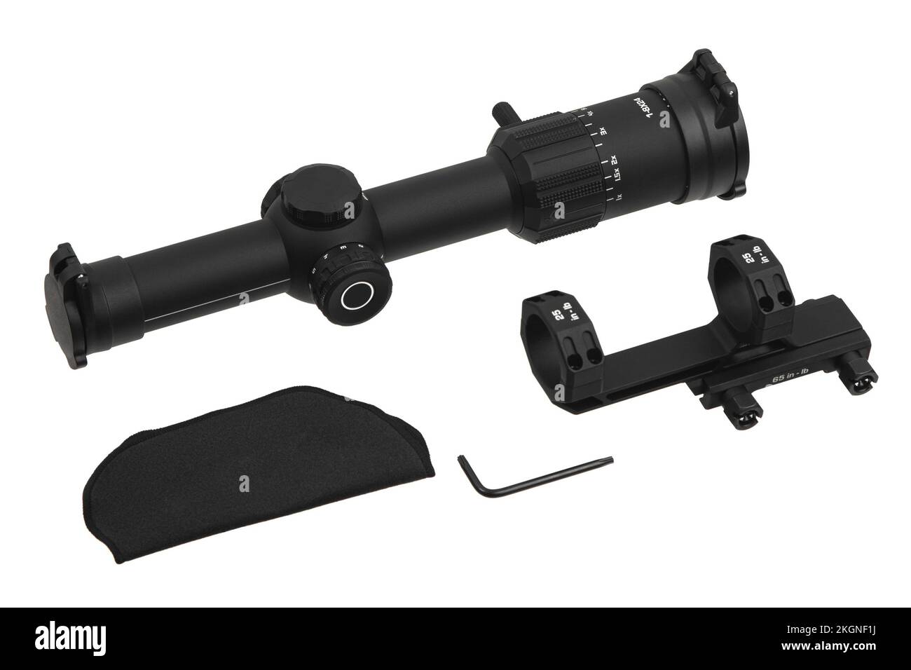 Modern optical sight for sniper rifles. Aiming device for shooting at ...