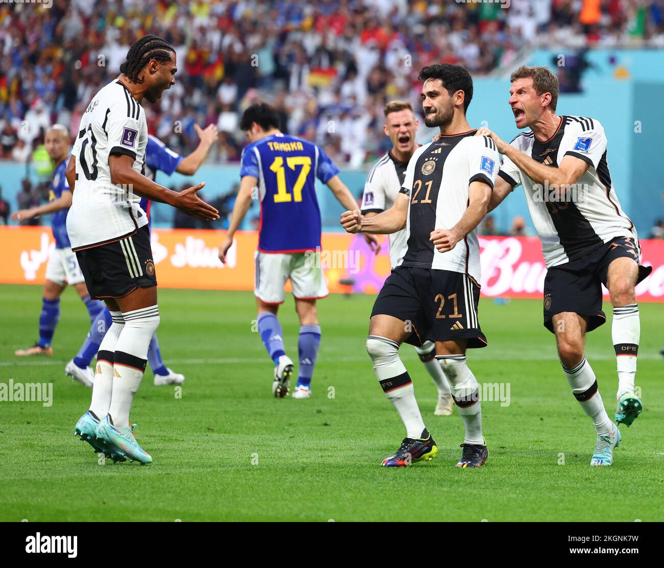 Al Rajjan, Qatar. 23rd Nov, 2022. Soccer: World Cup, Germany - Japan ...
