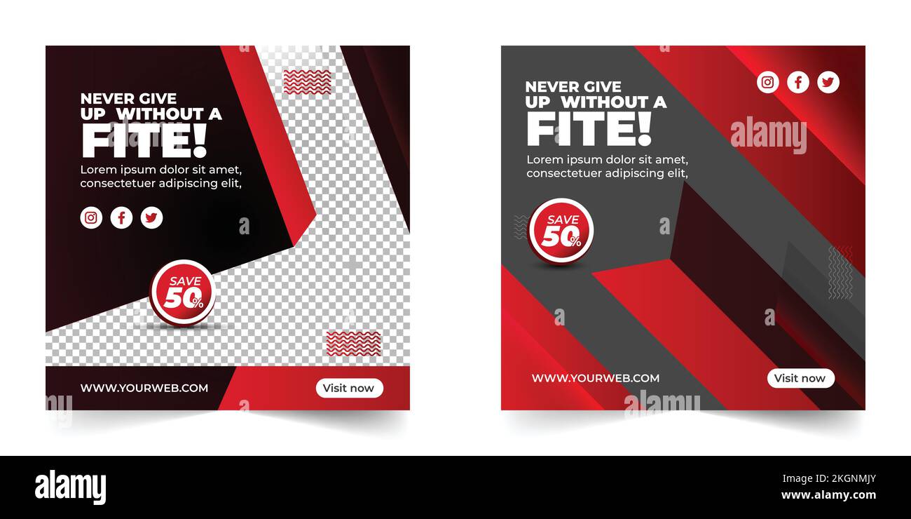 fitness gym sale social media post design template, Social Media Post ...