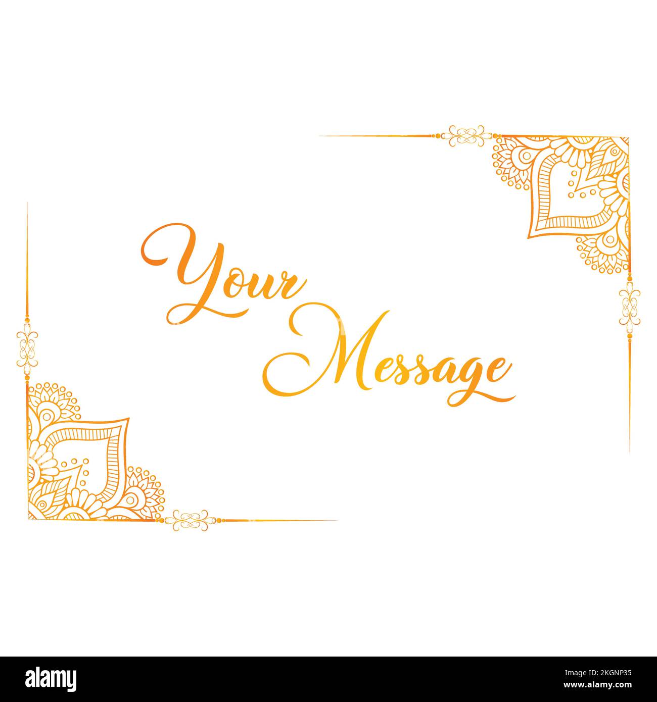 golden pattern photo frame design, photo frame design with the golden ...