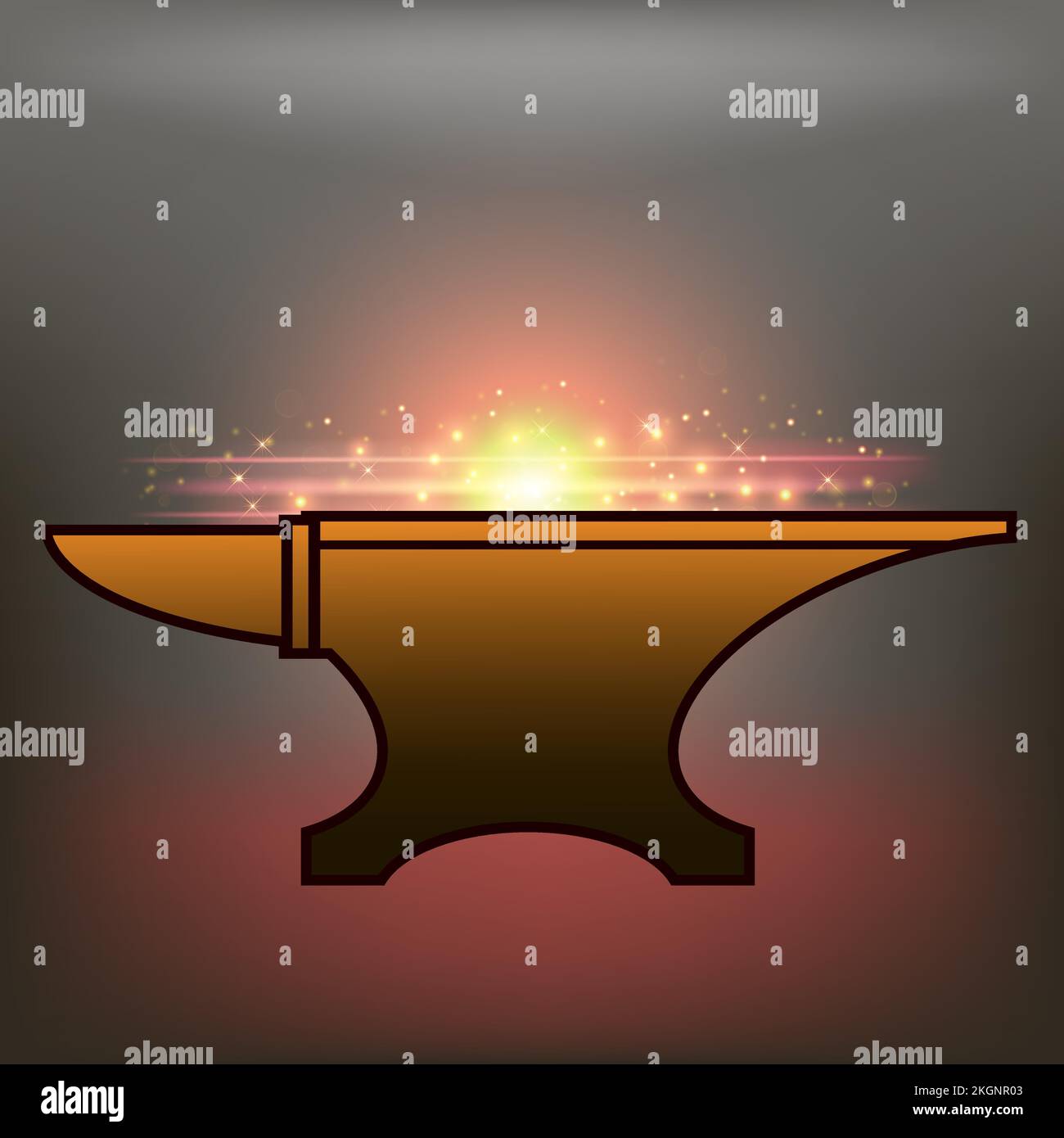 Grey blacksmith shop Stock Vector Images - Alamy