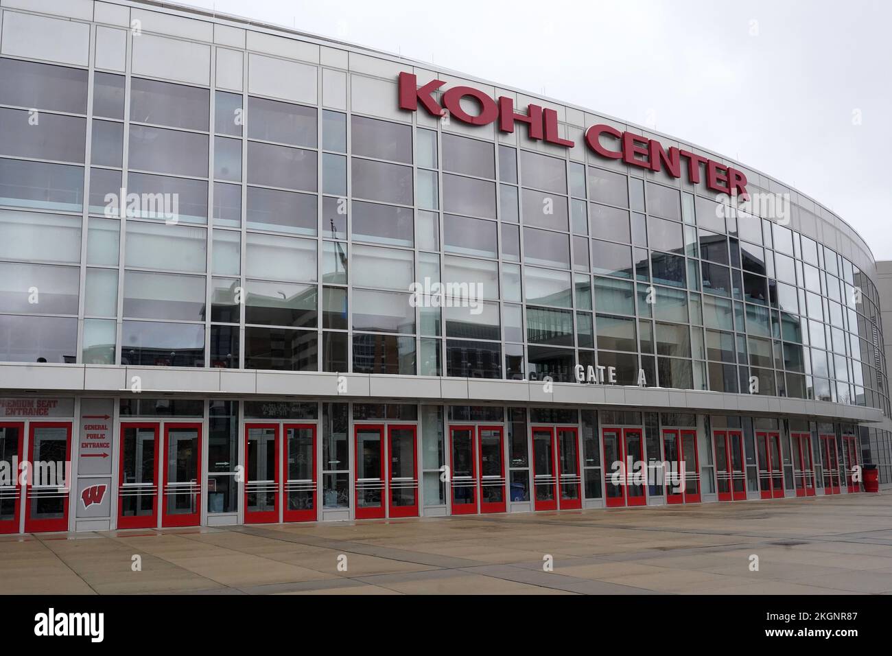 A general overall view of the Kohl Center, Wednesday, Nov. 22, 2022, in ...