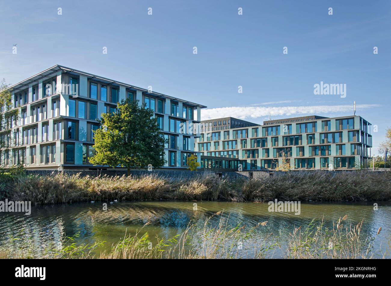 Utrecht, The Netherlands, November 13, 2022: modern office buildings in ...