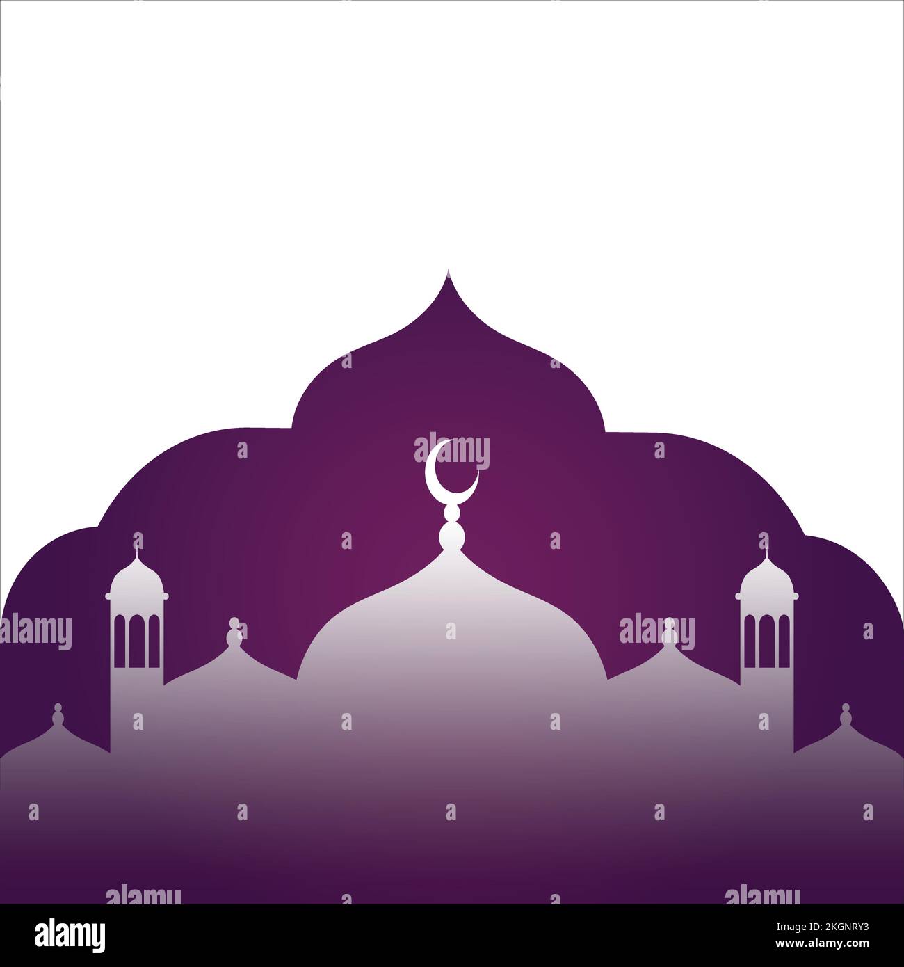 Mosque Minaret vector illustration, Silhouette, Islamic Ramadan Vector ...