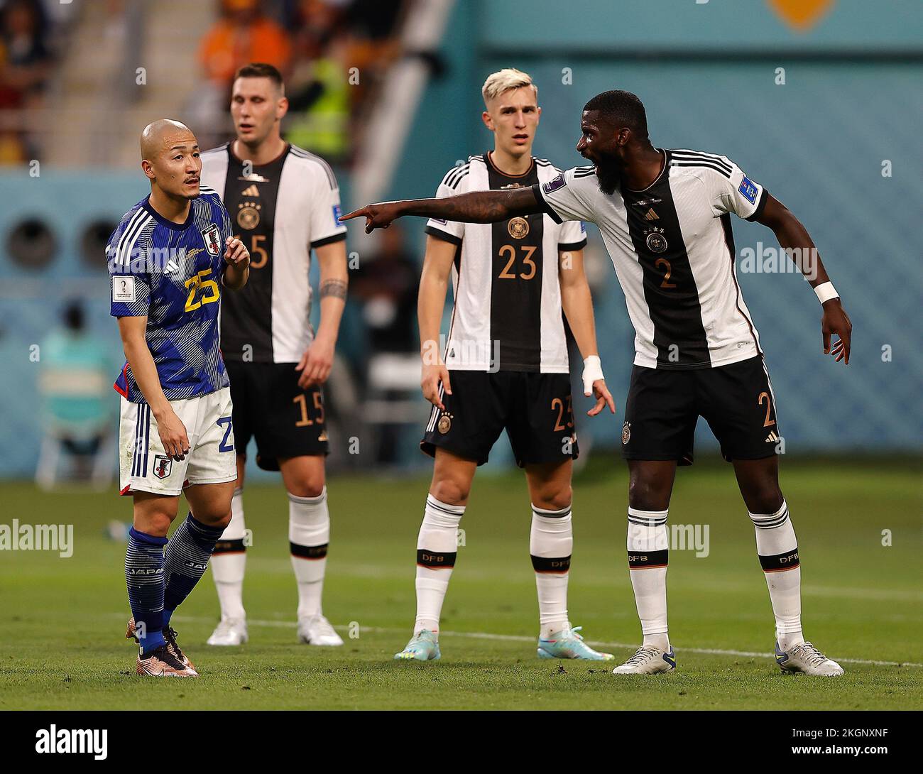 Doha, Qatar. 23rd Nov, 2022. MAEDA Daizen and RUEDIGER Antonio of ...