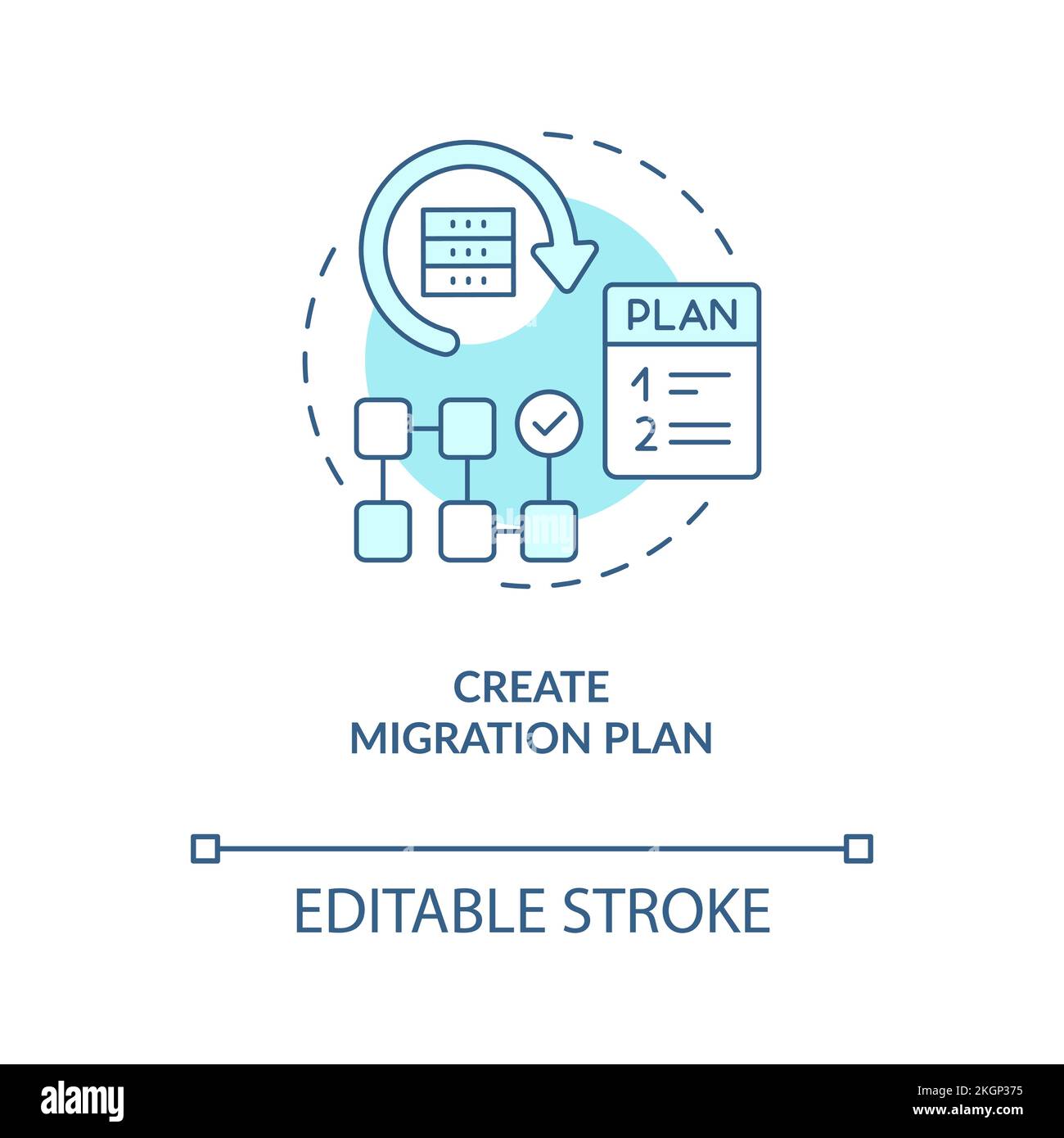 Create migration plan turquoise concept icon Stock Vector Image & Art ... Create migration plan turquoise concept icon Stock Vector Image & Art ...