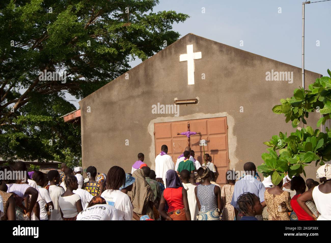 Easter Church Service, Catholic Church, Couffo-Mono, Benin Stock Photo ...