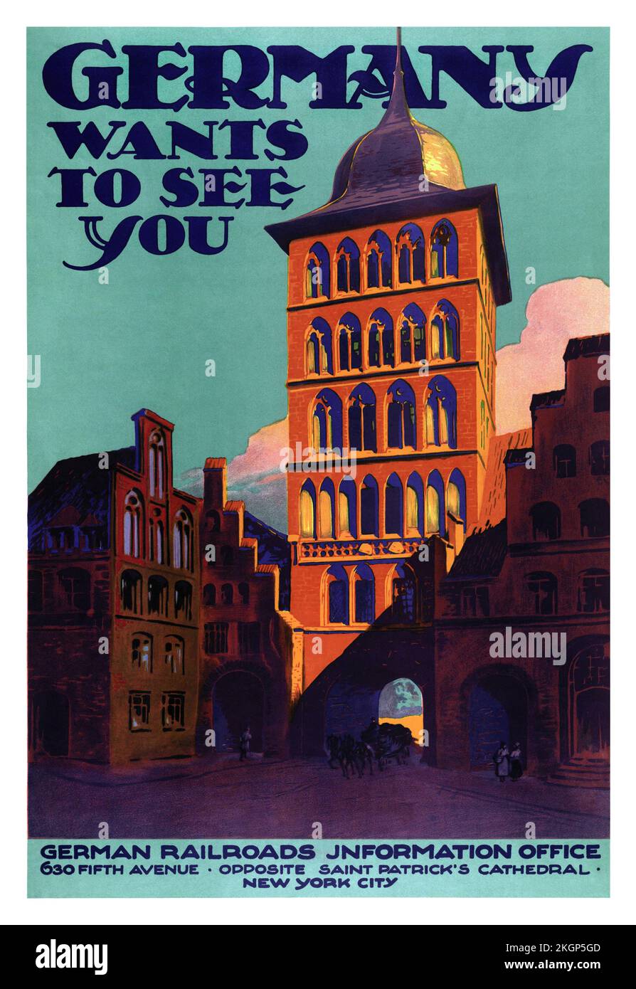 Vintage germany advertising poster hi-res stock photography and images ...