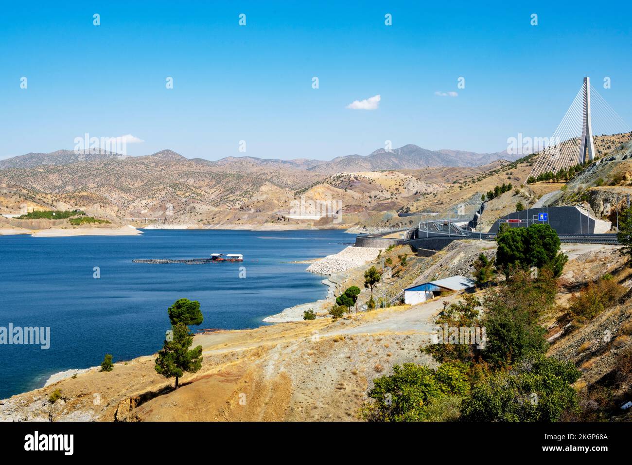 Asien, Türkei, Provinz Malatya, Karakaya Stausee (Euphrat), links ...