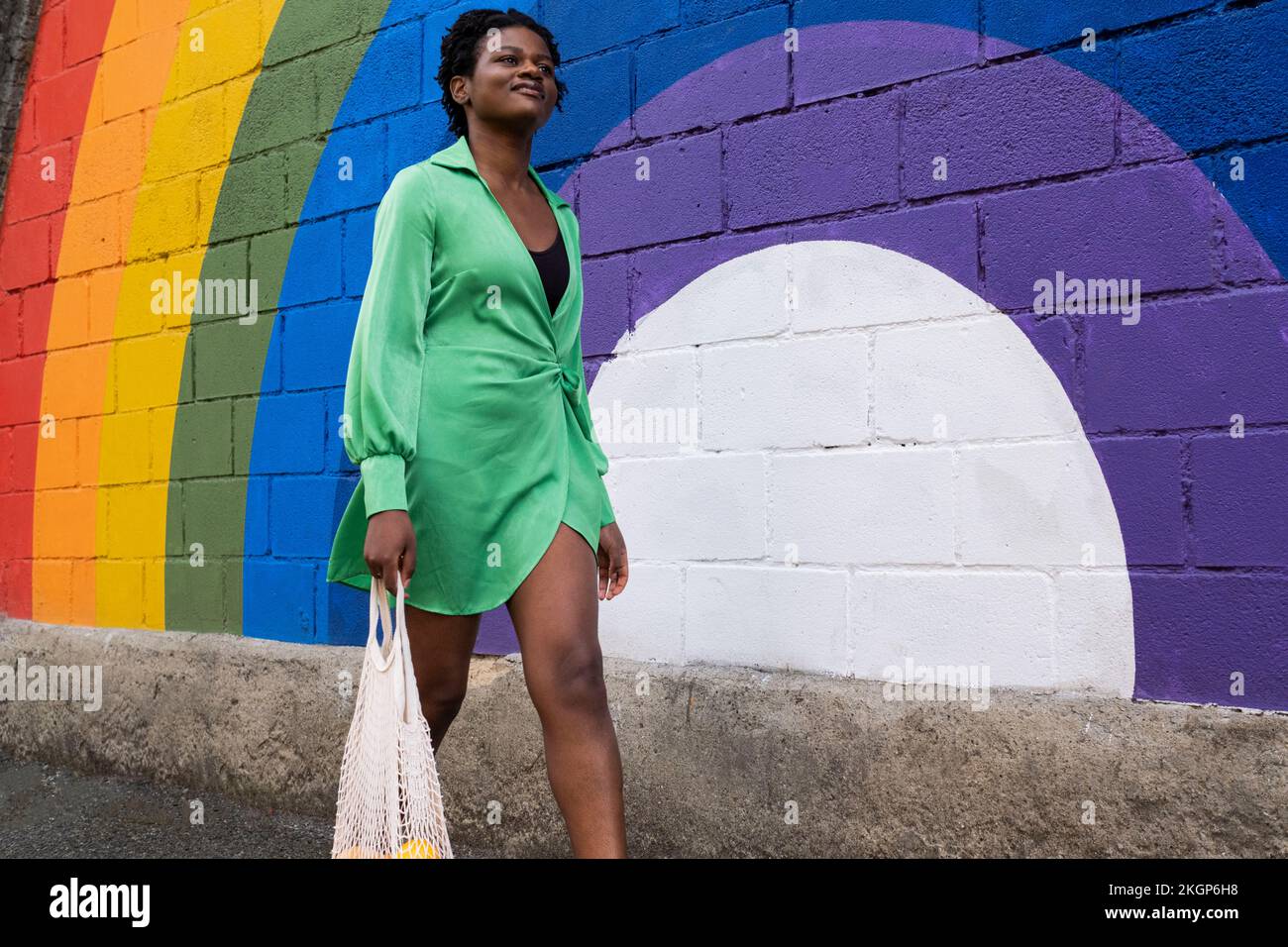 Walking with flag hi-res stock photography and images - Alamy