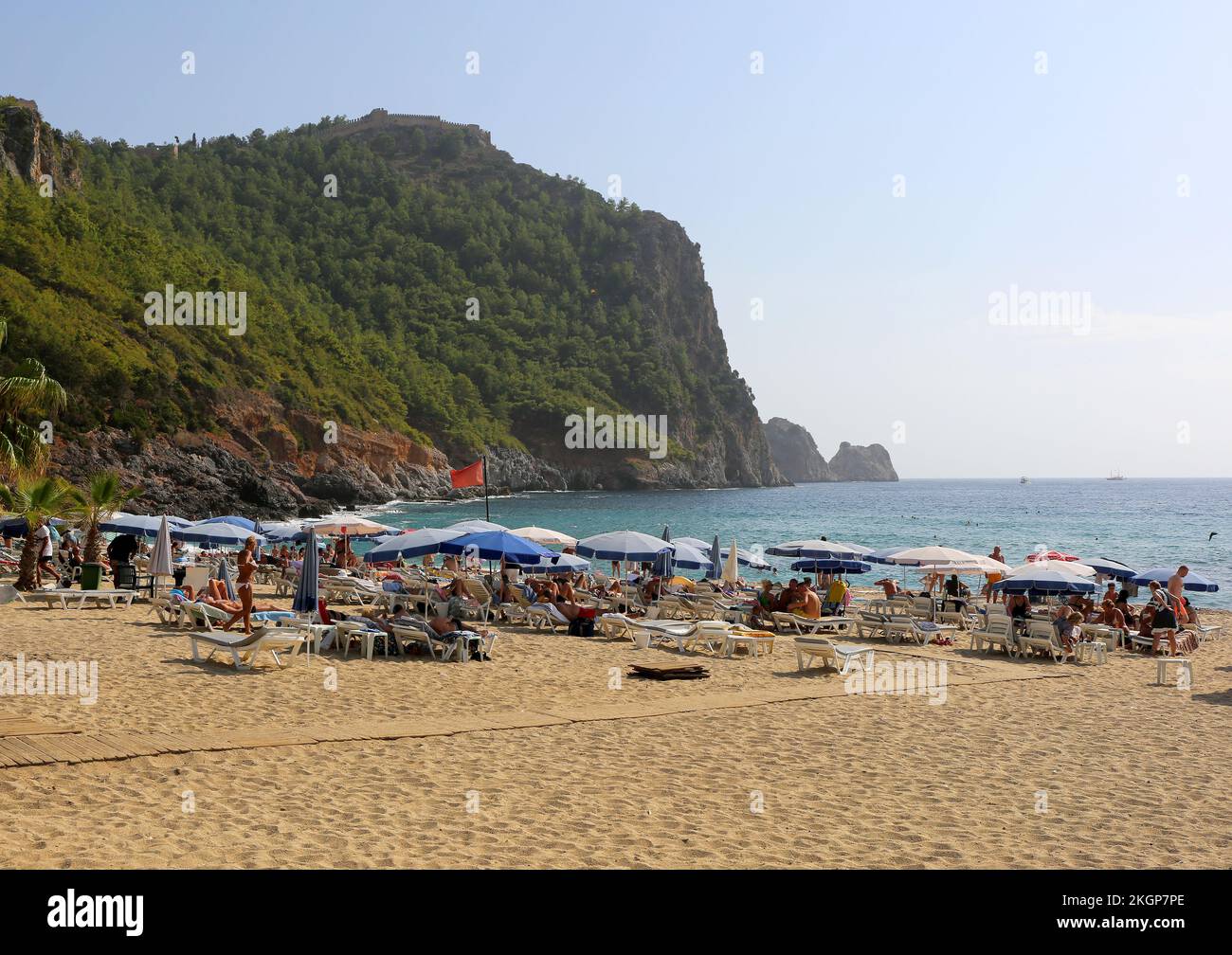 ALANYA,ANTALYA,TURKEY-OCTOBER 03:Unidentified Russian and European ...
