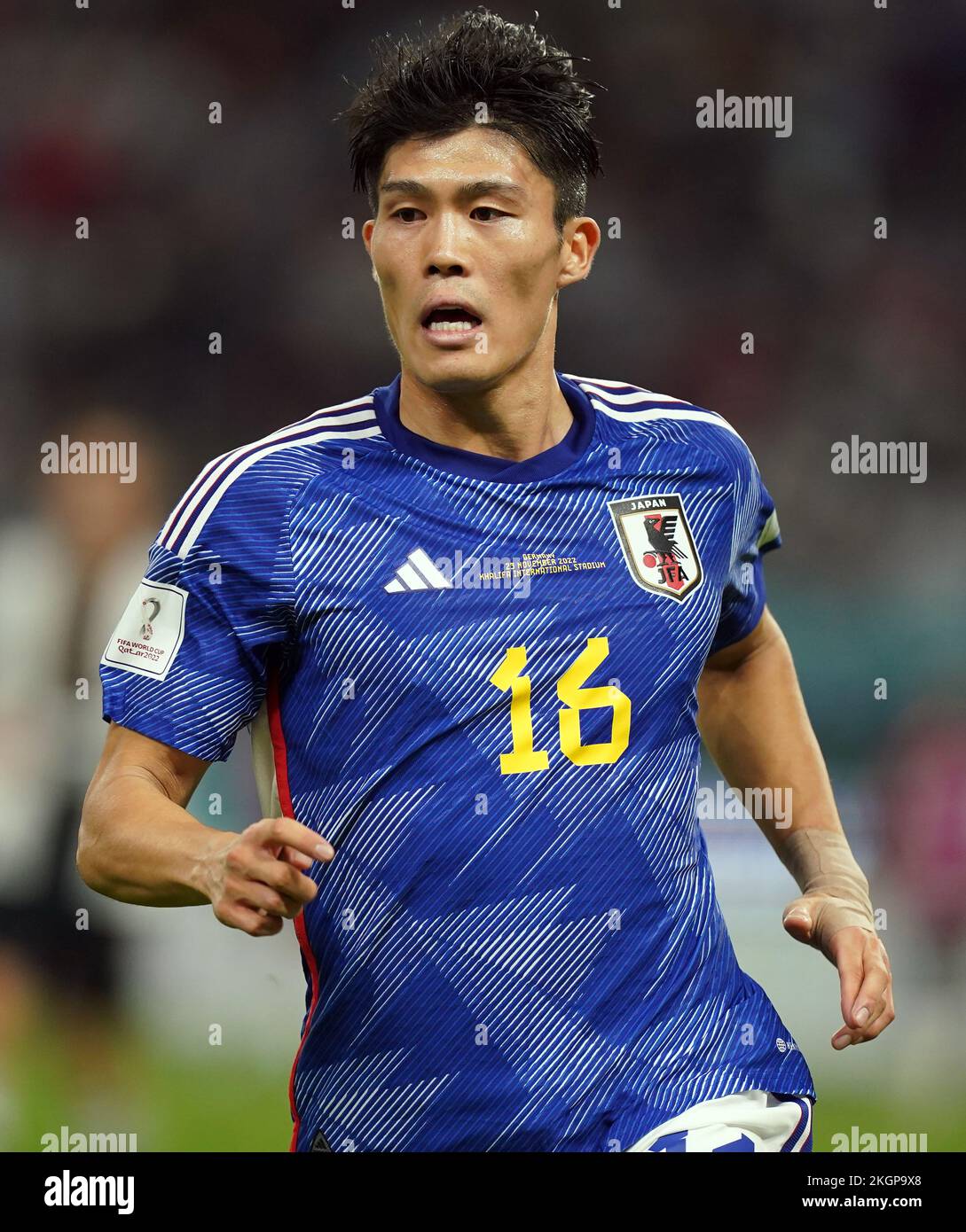 Japan's Takehiro Tomiyasu during the FIFA World Cup Group E match at ...