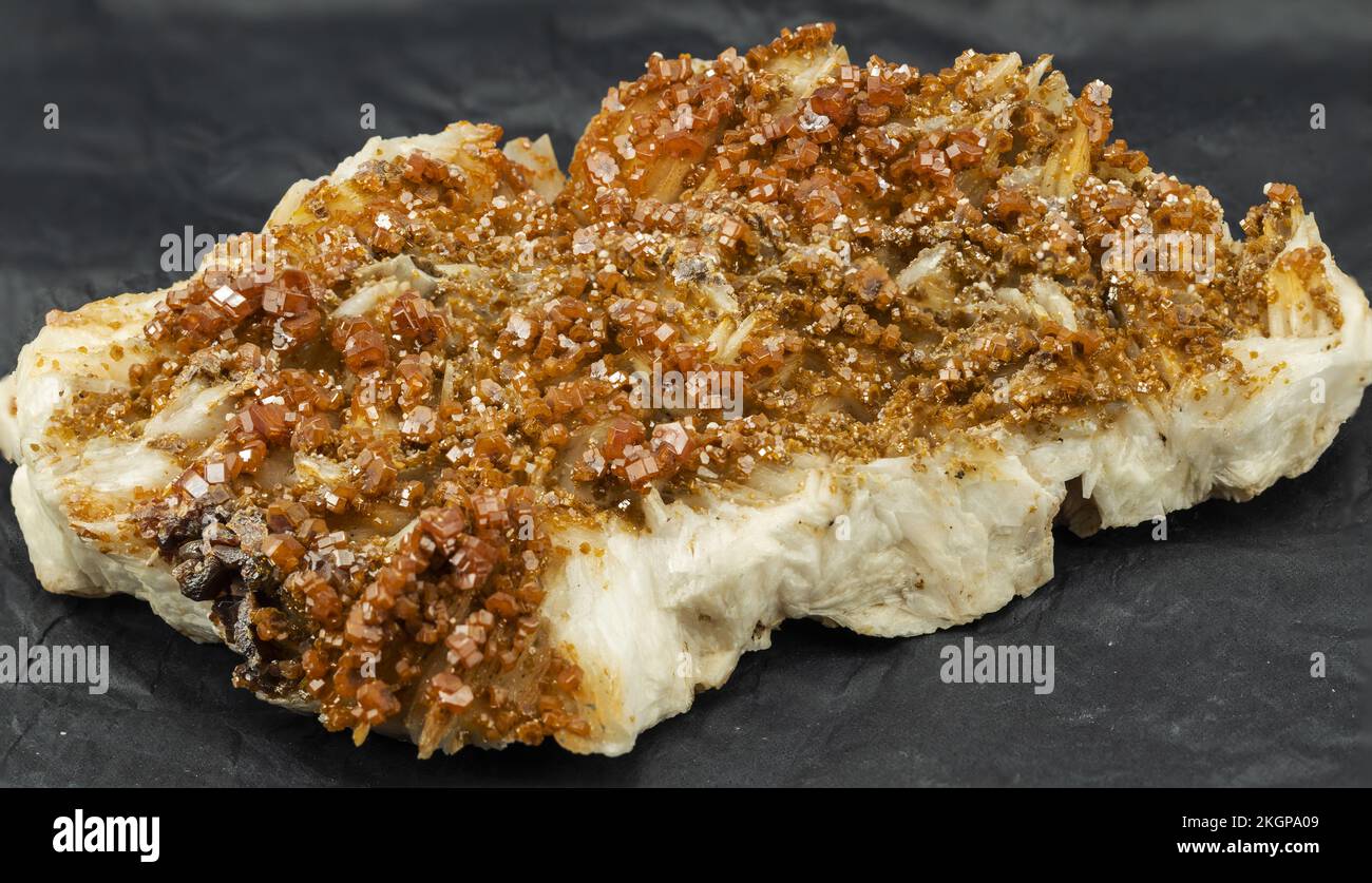 Cluster of vanadinite crystals Stock Photo - Alamy