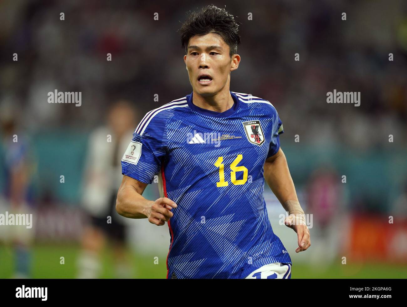 Japan's Takehiro Tomiyasu during the FIFA World Cup Group E match at ...