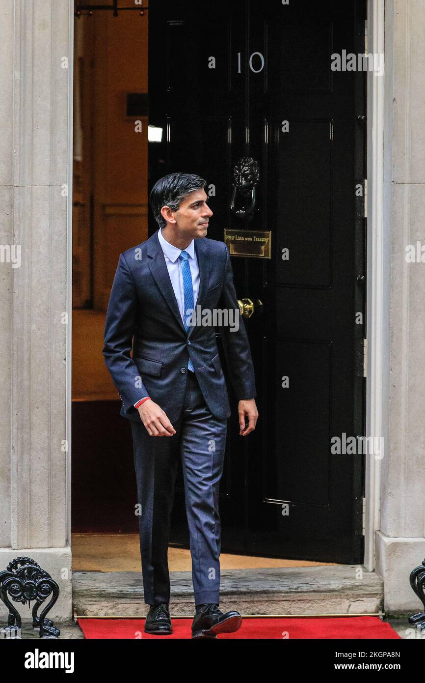 Westminster, London, UK. 23rd Nov, 2022. Rishi Sunak, Prime Minister of the United Kingdom ...
