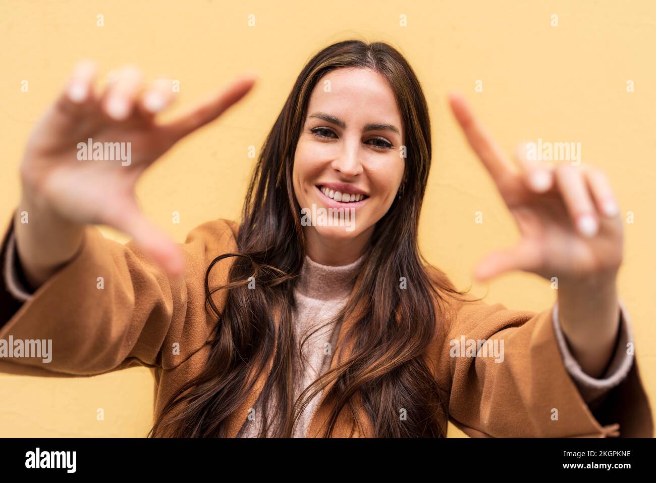 Young european female making hi-res stock photography and images - Alamy