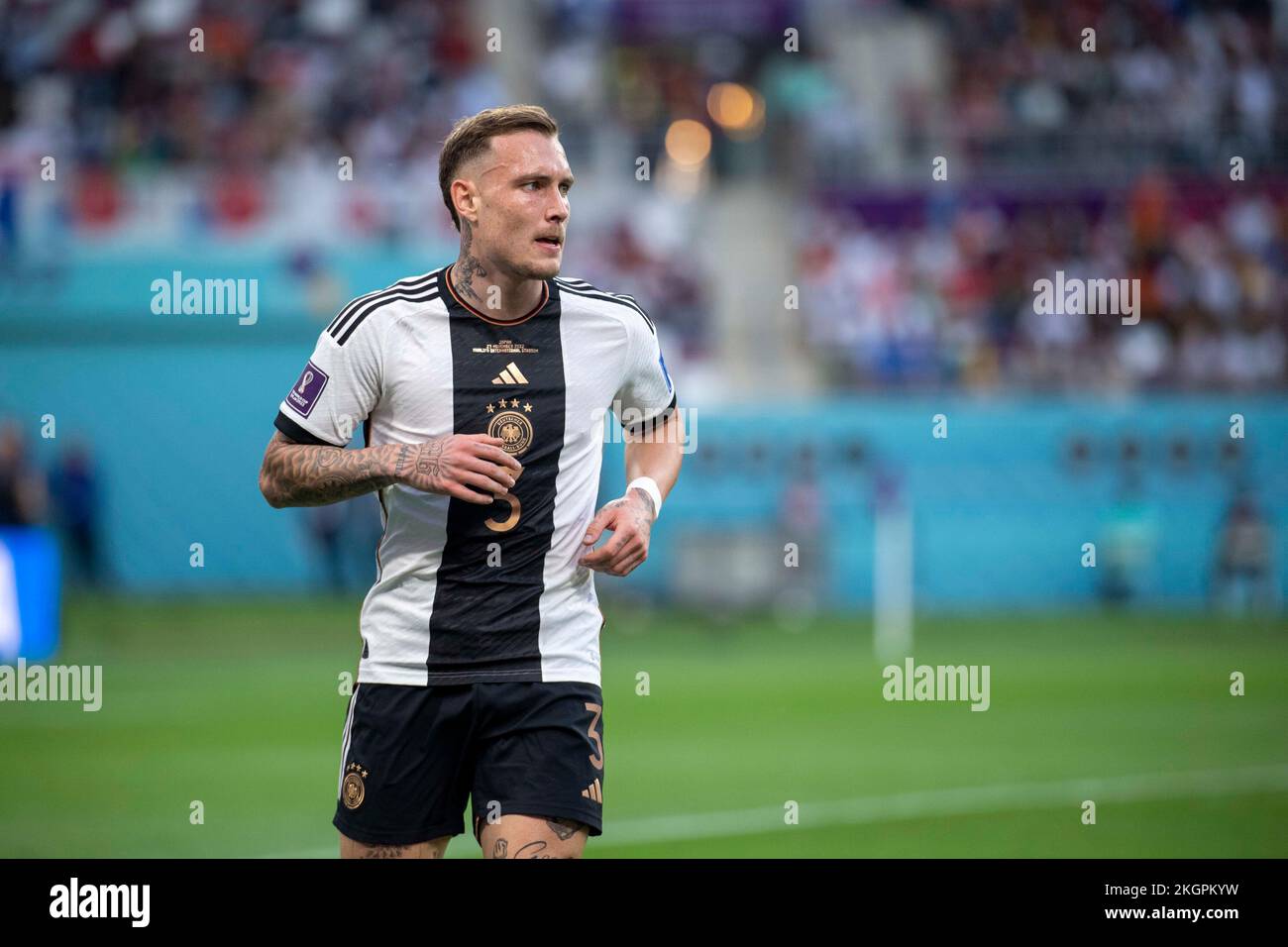 DOHA, CA - 23.11.2022: GERMANY VS JAPAN - David Raum of Germany during ...