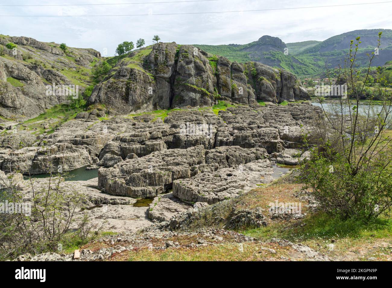 Sheytan Dere (Shaitan River) Canyon under the dam of Studen Kladenets ...