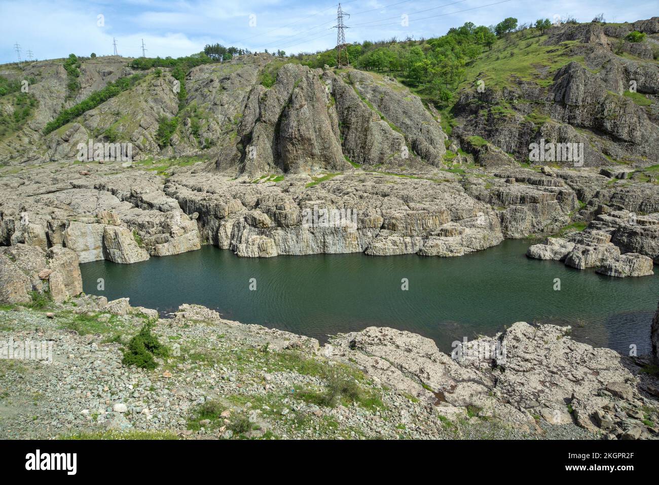 Sheytan Dere (Shaitan River) Canyon under the dam of Studen Kladenets ...