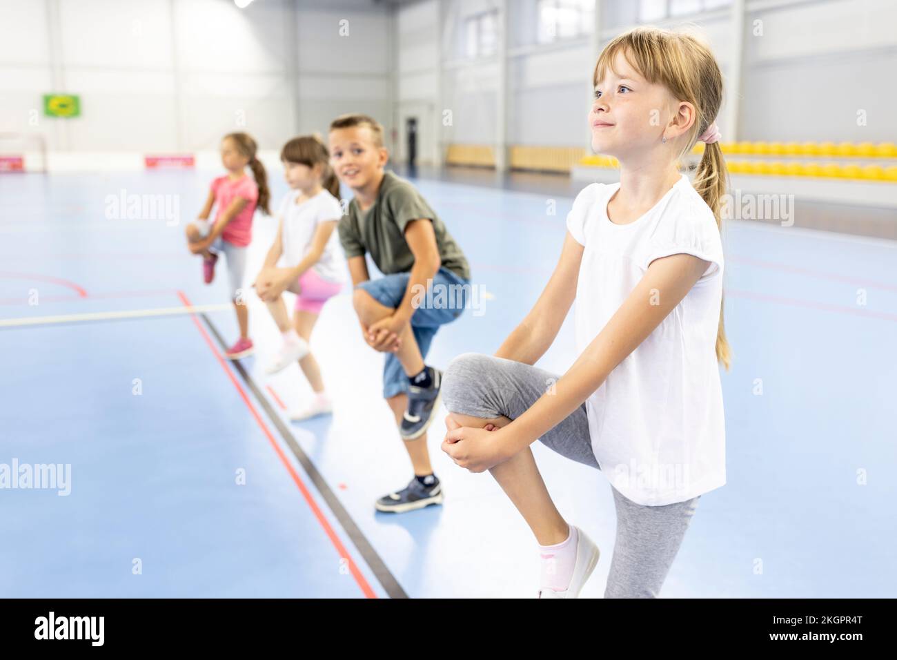 Stretching school hi-res stock photography and images - Alamy