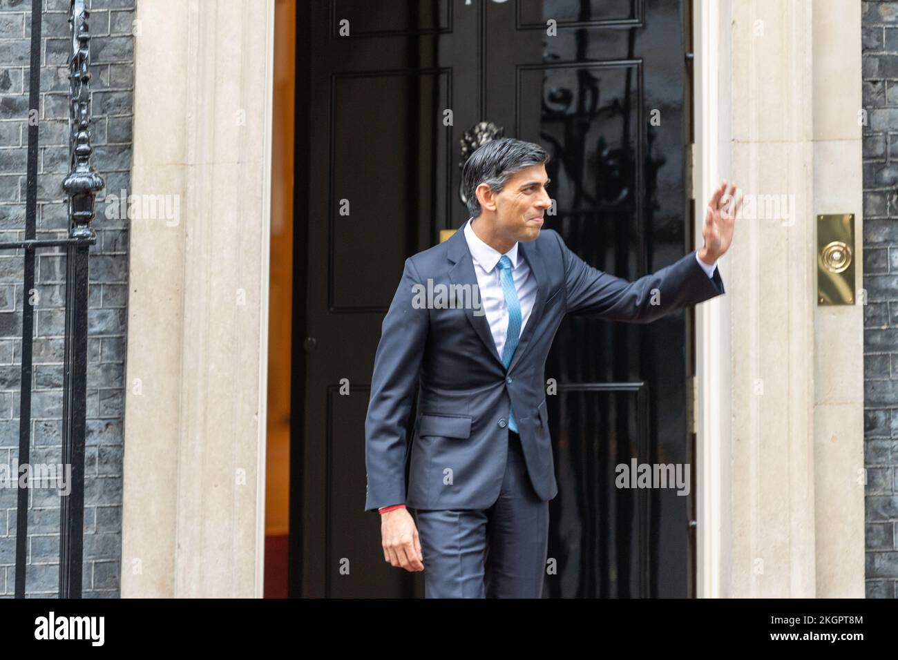 London, UK. 23rd Nov, 2022. Cyril Ramaphosa, President of South Africa meets with Rishi Sunak ...