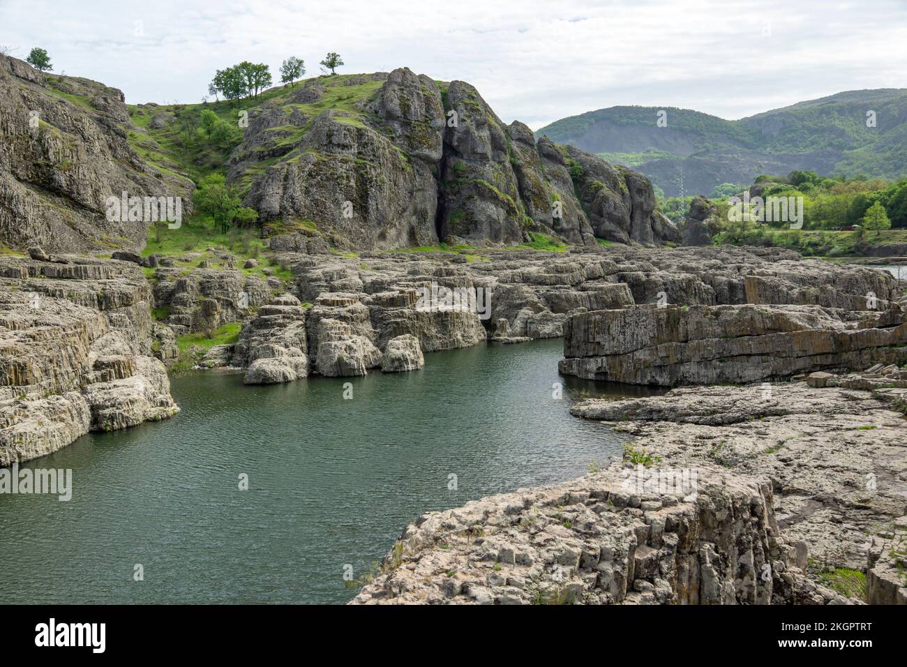 Sheytan Dere (Shaitan River) Canyon under the dam of Studen Kladenets ...