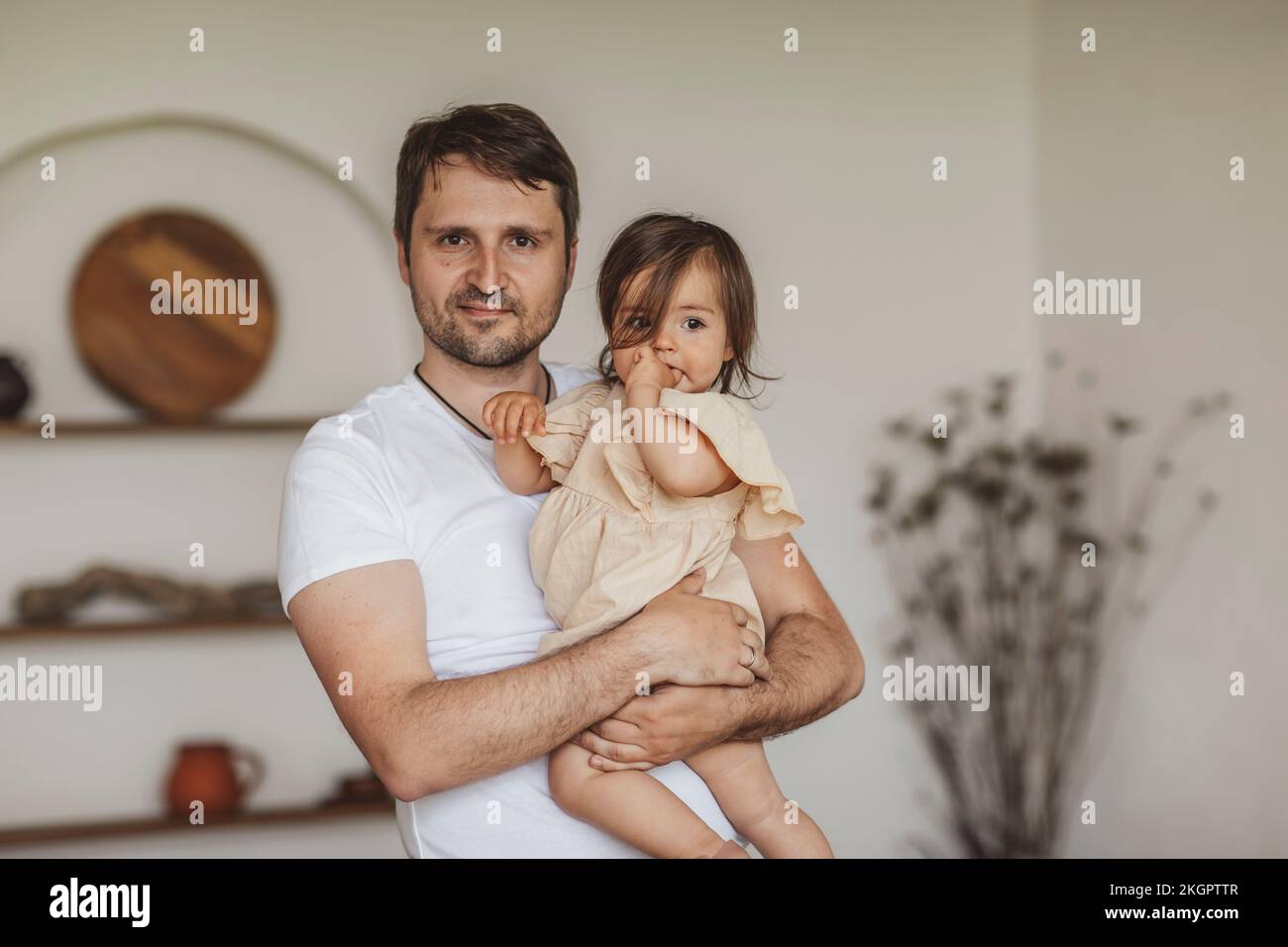 Smiling father cute children hi-res stock photography and images - Alamy