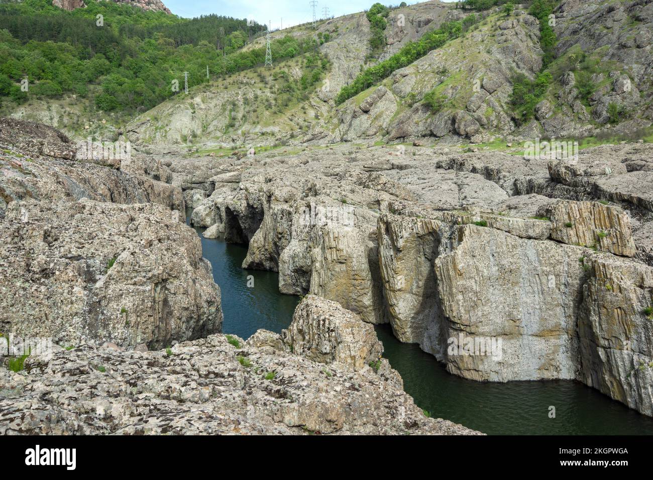 Sheytan Dere (Shaitan River) Canyon under the dam of Studen Kladenets ...