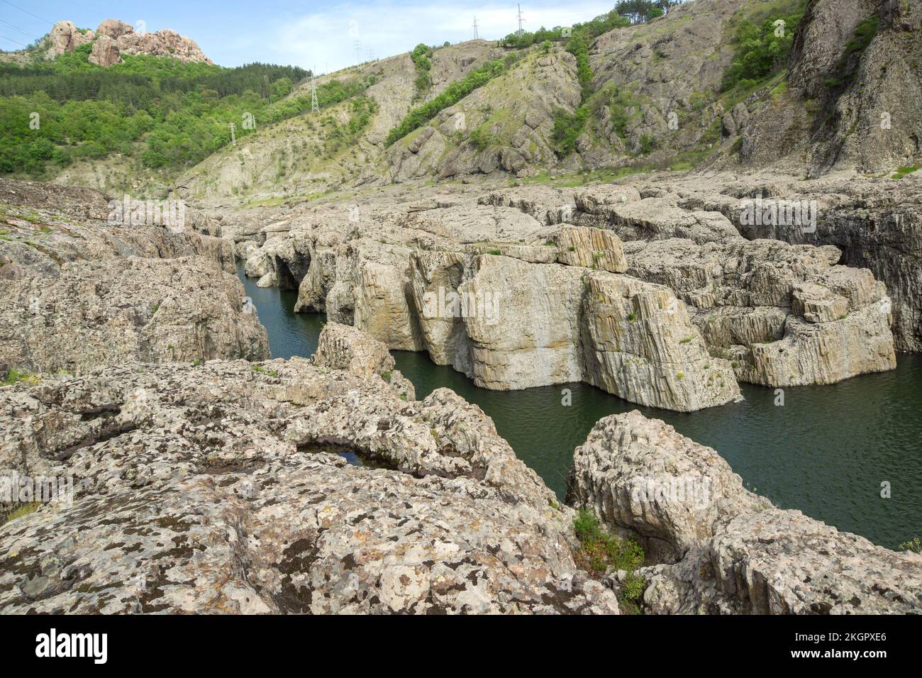 Sheytan Dere (Shaitan River) Canyon under the dam of Studen Kladenets ...
