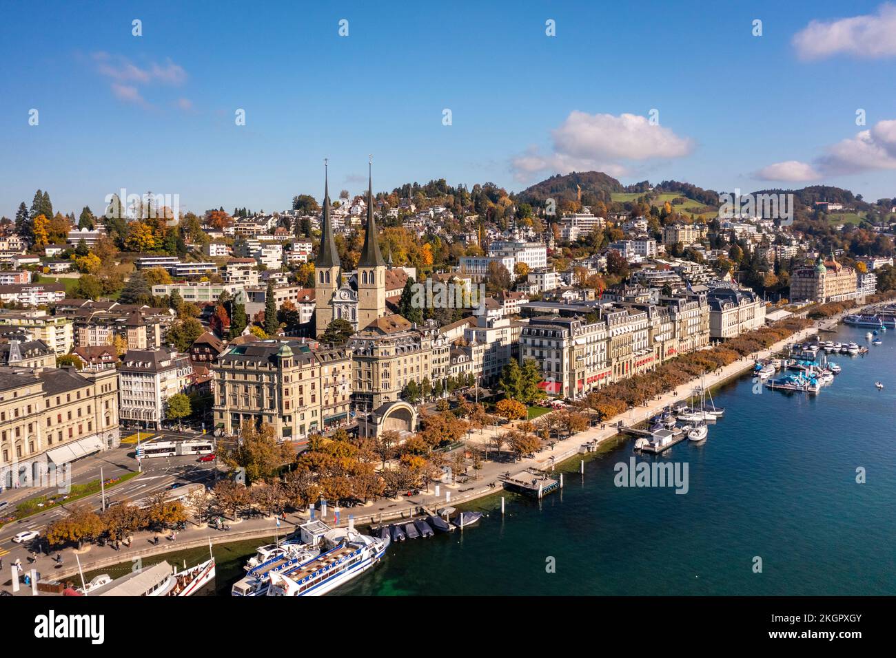 Aerial view Lucerne city Stock Photo - Alamy