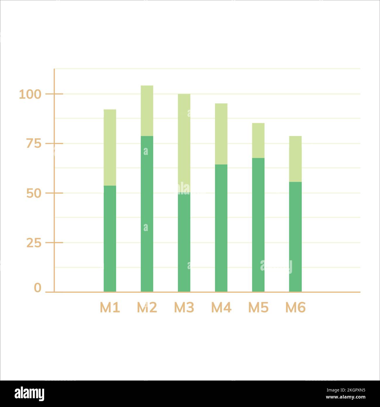 Infographic element design, Abstract business graph chart, neutral ...