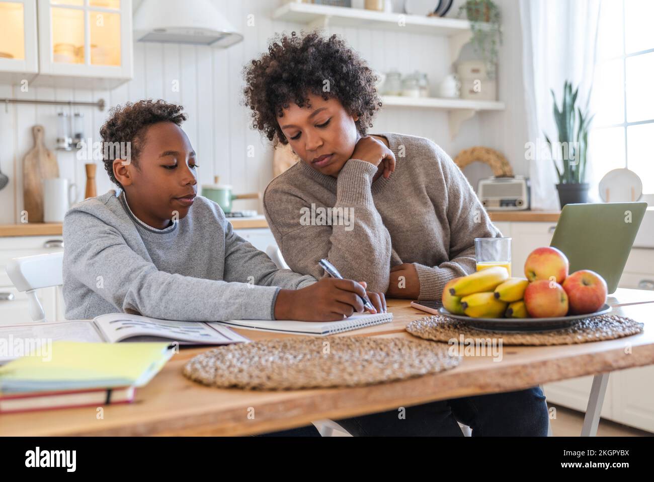 Home school parent table hi-res stock photography and images - Alamy