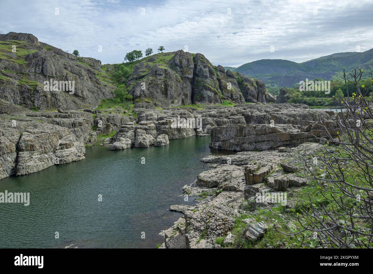 Sheytan Dere (Shaitan River) Canyon under the dam of Studen Kladenets ...