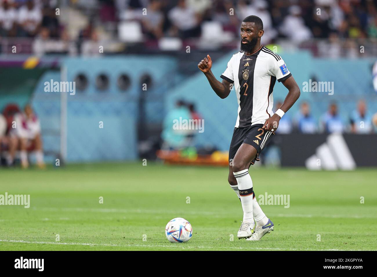 Antonio Ruediger during the FIFA World Cup Qatar 2022 Group E match ...