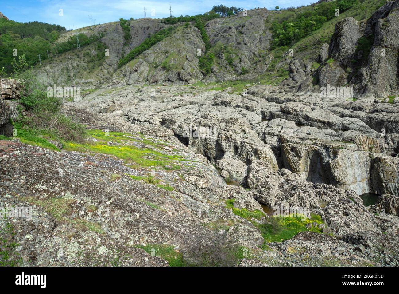 Sheytan Dere (Shaitan River) Canyon under the dam of Studen Kladenets ...