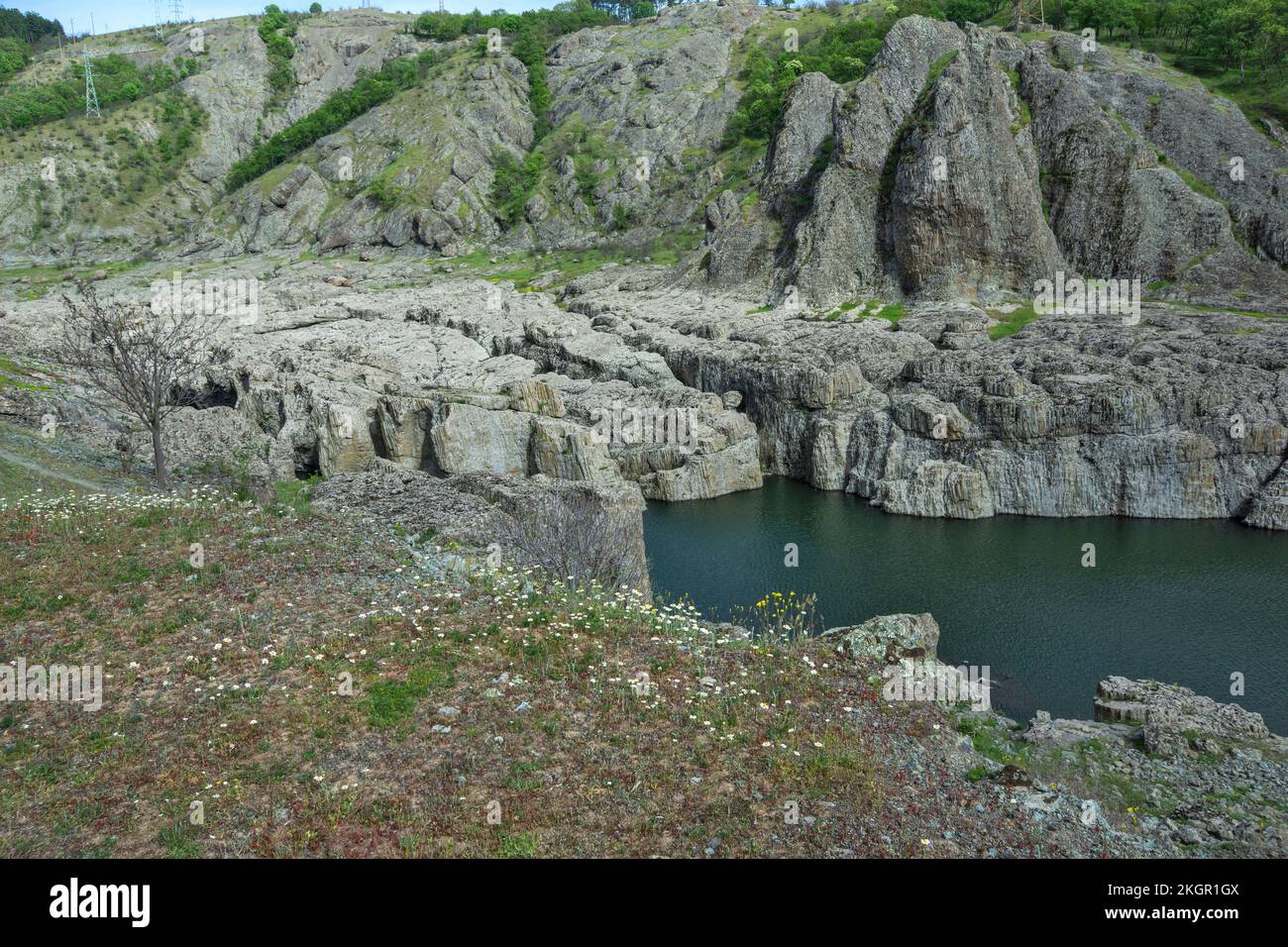 Sheytan Dere (Shaitan River) Canyon under the dam of Studen Kladenets ...