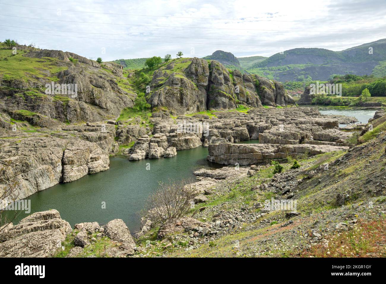 Sheytan Dere (Shaitan River) Canyon under the dam of Studen Kladenets ...