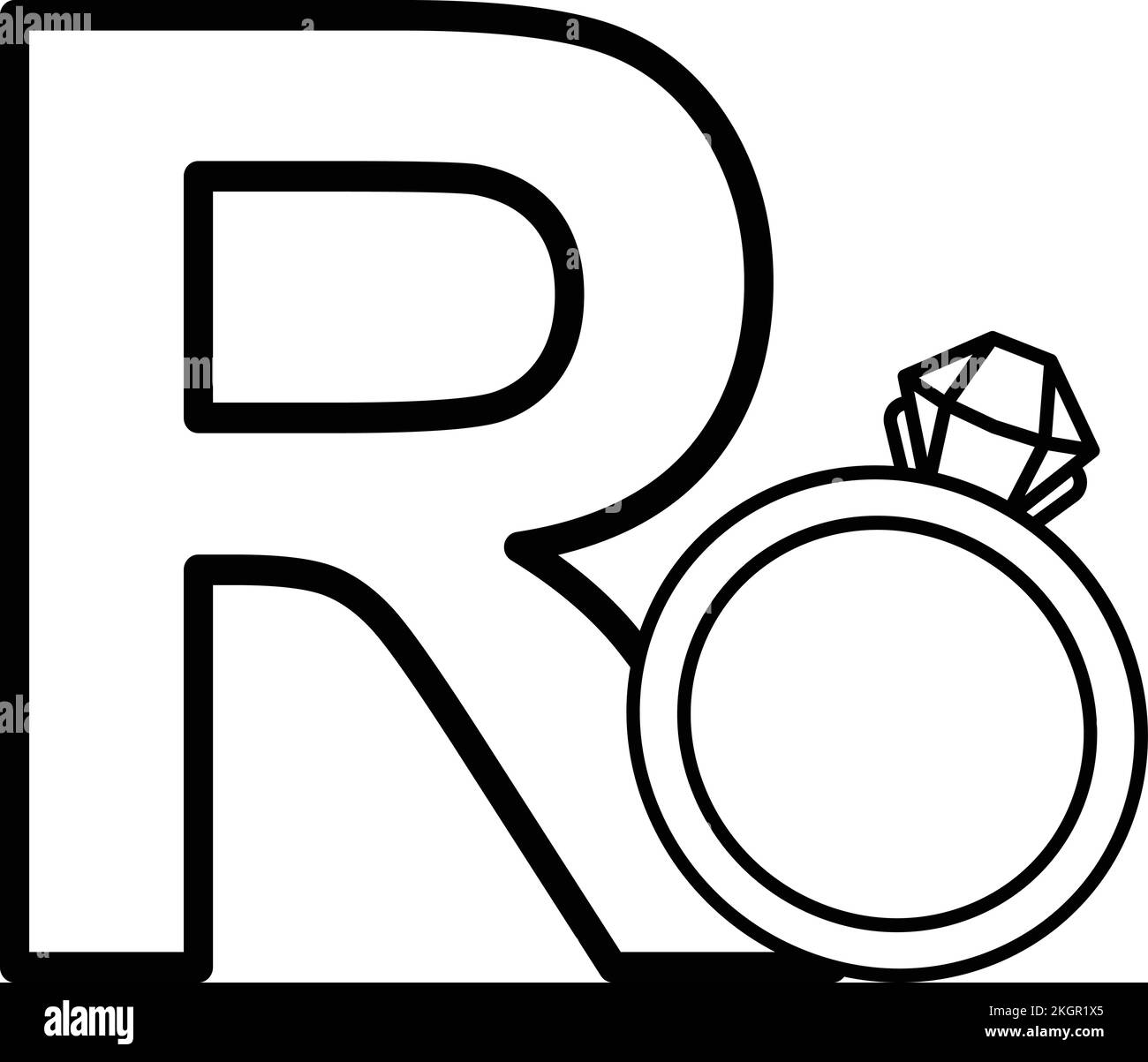 R letter for coloring hi-res stock photography and images - Alamy