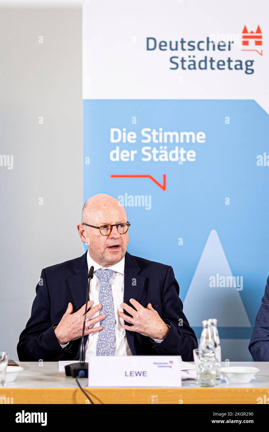 Hanover, Germany. 23rd Nov, 2022. Markus Lewe, President of the German ...