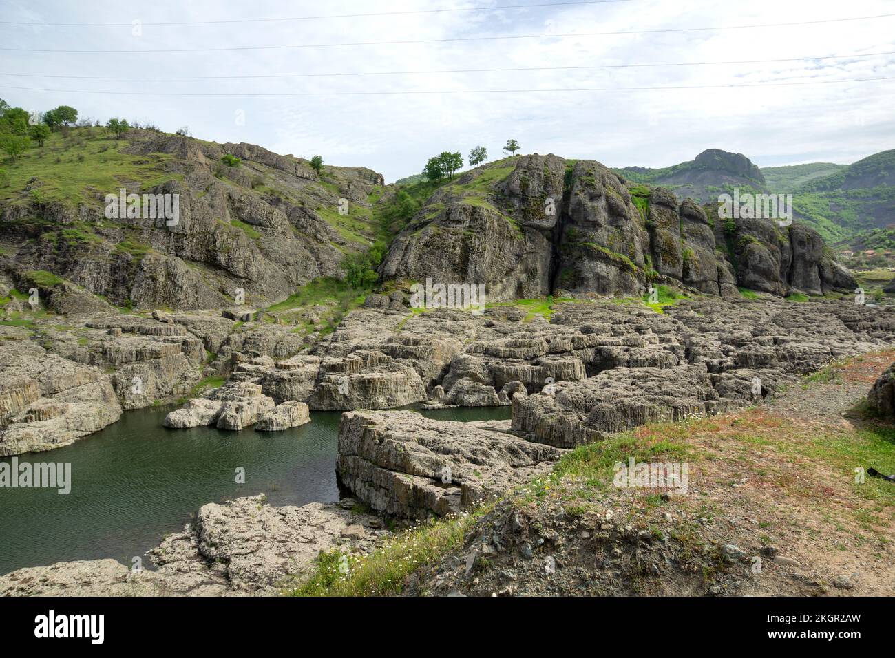Sheytan Dere (Shaitan River) Canyon under the dam of Studen Kladenets ...