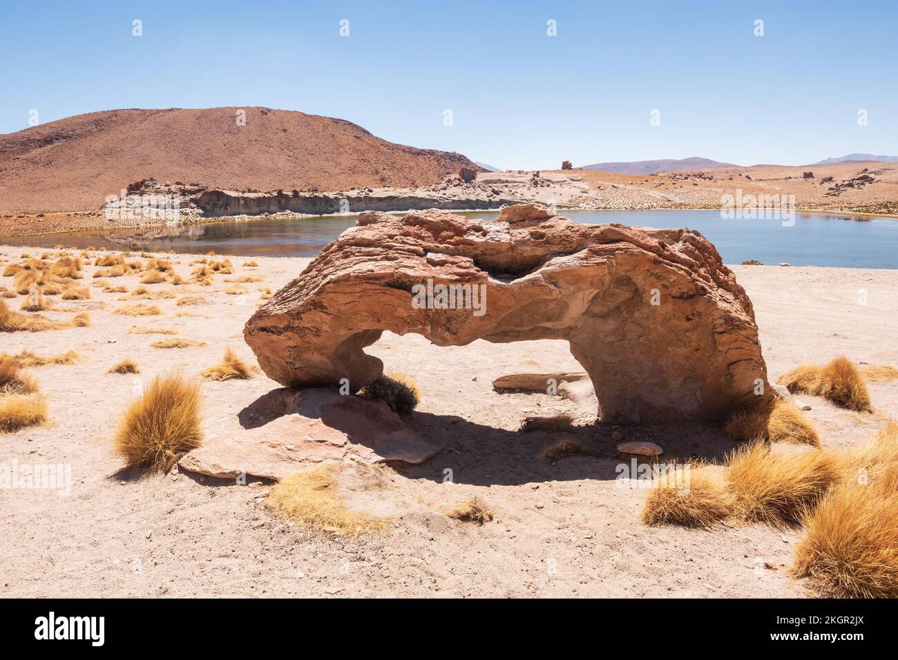 Laguna Negra (Black Lagoon or Lake) in Nor Lipez Province, Potosi ...