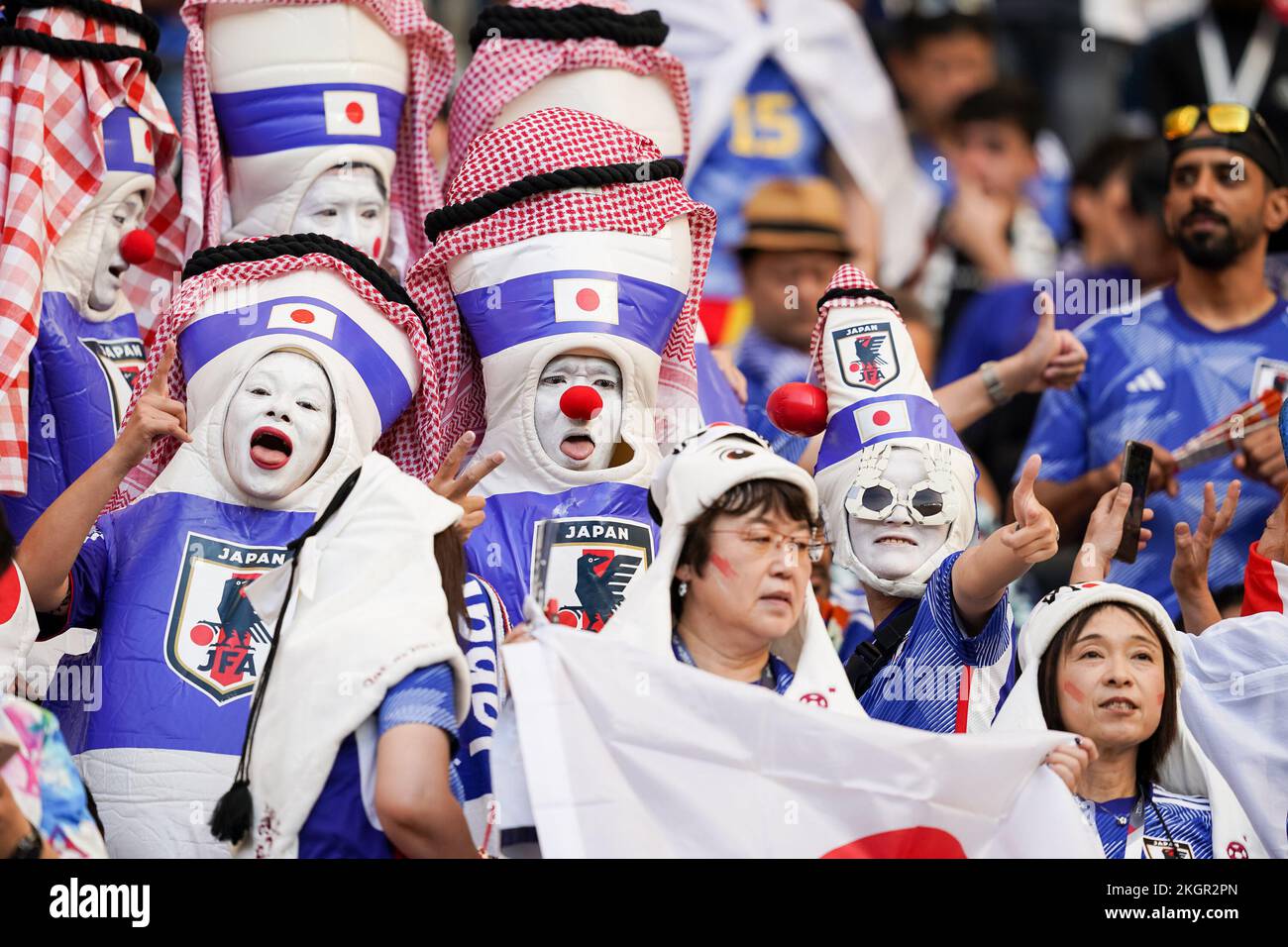 Doha, Qatar. 23rd Nov, 2022. DOHA, QATAR - NOVEMBER 23: Supporter of ...