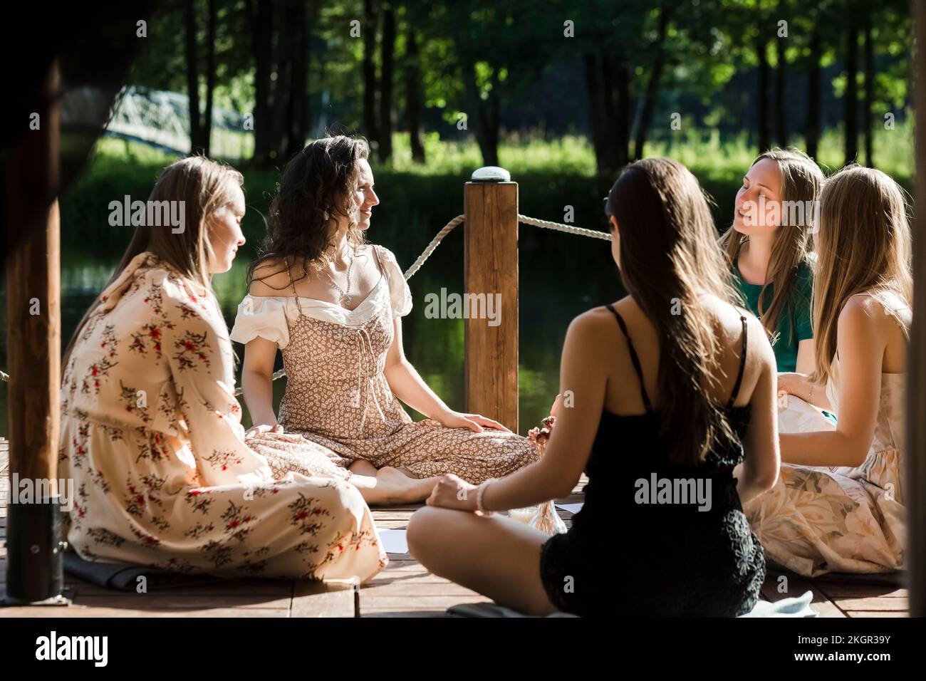 Five people sitting on other hi-res stock photography and images - Alamy