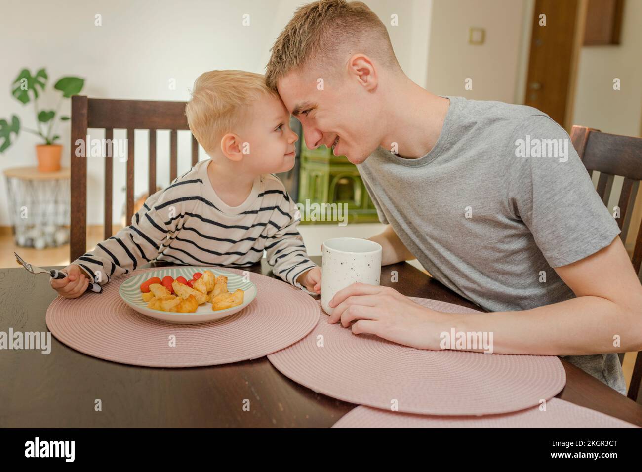 Children touching foreheads hi-res stock photography and images - Alamy