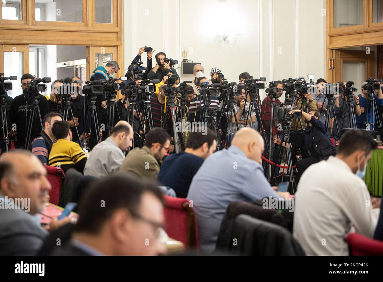Tehran, Iran. 23rd Nov, 2022. Media attention press conference of ...